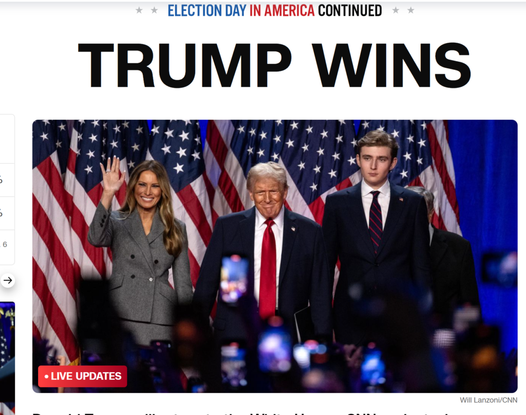 CNN finally projects Trump winner of US presidential election - Idoma ...