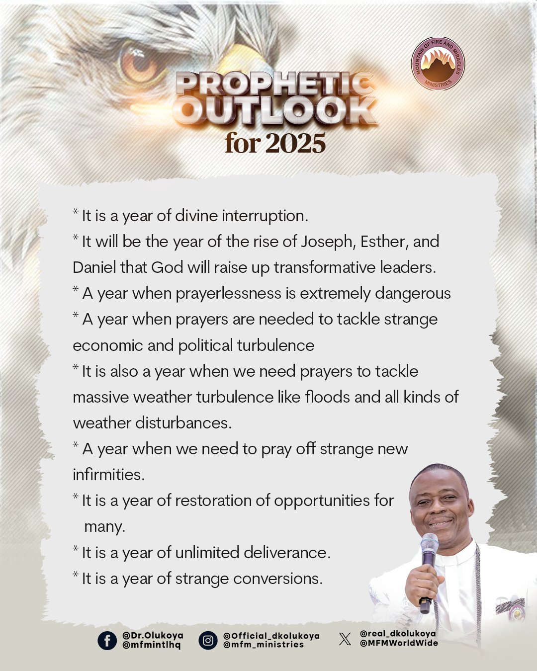 New Year prophecies: Pastor Olukoya of MFM prophetic declarations for ...