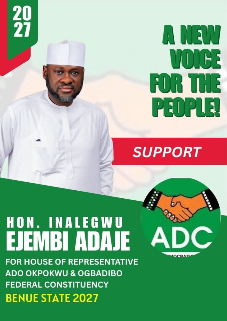 Honourable Inalegwu Adeje Ejembi: A man of integrity, a pillar of ...